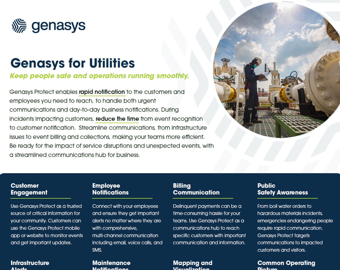 Genasys for Utilities Brochure | Genasys