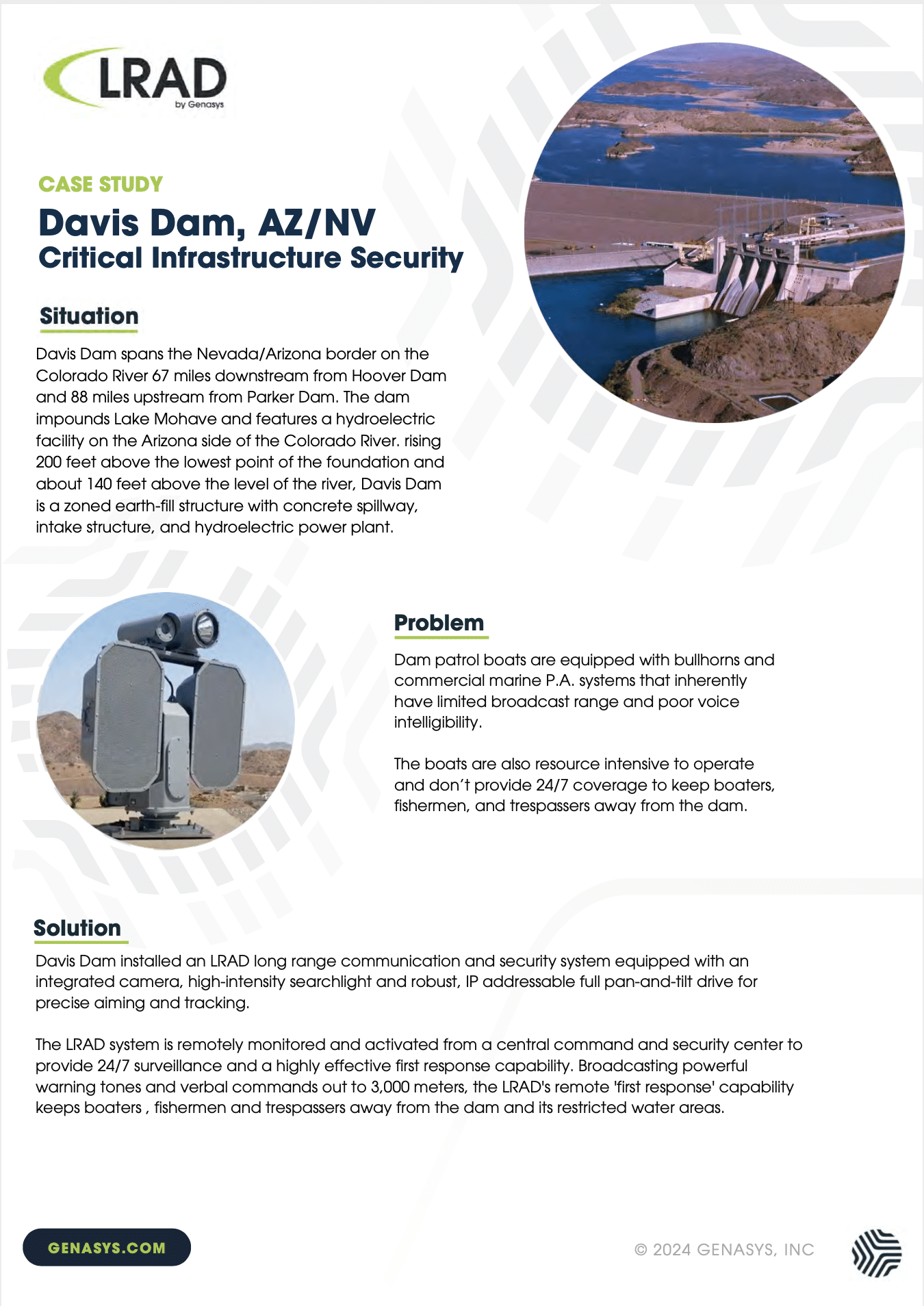 Davis Dam, NV/AZ - Critical Infrastructure | Genasys