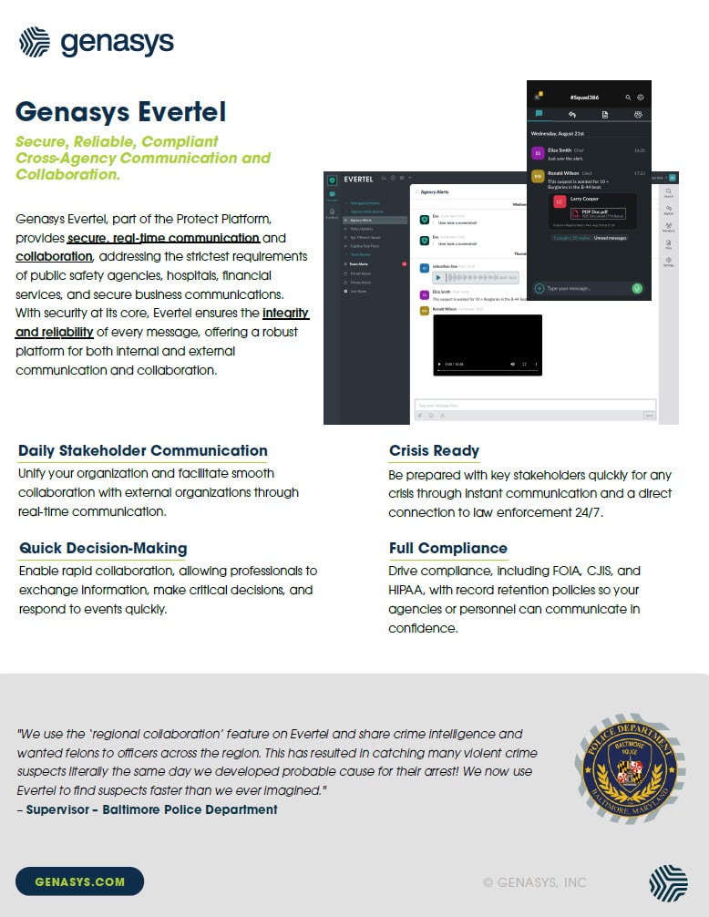 Genasys Evertel | Genasys
