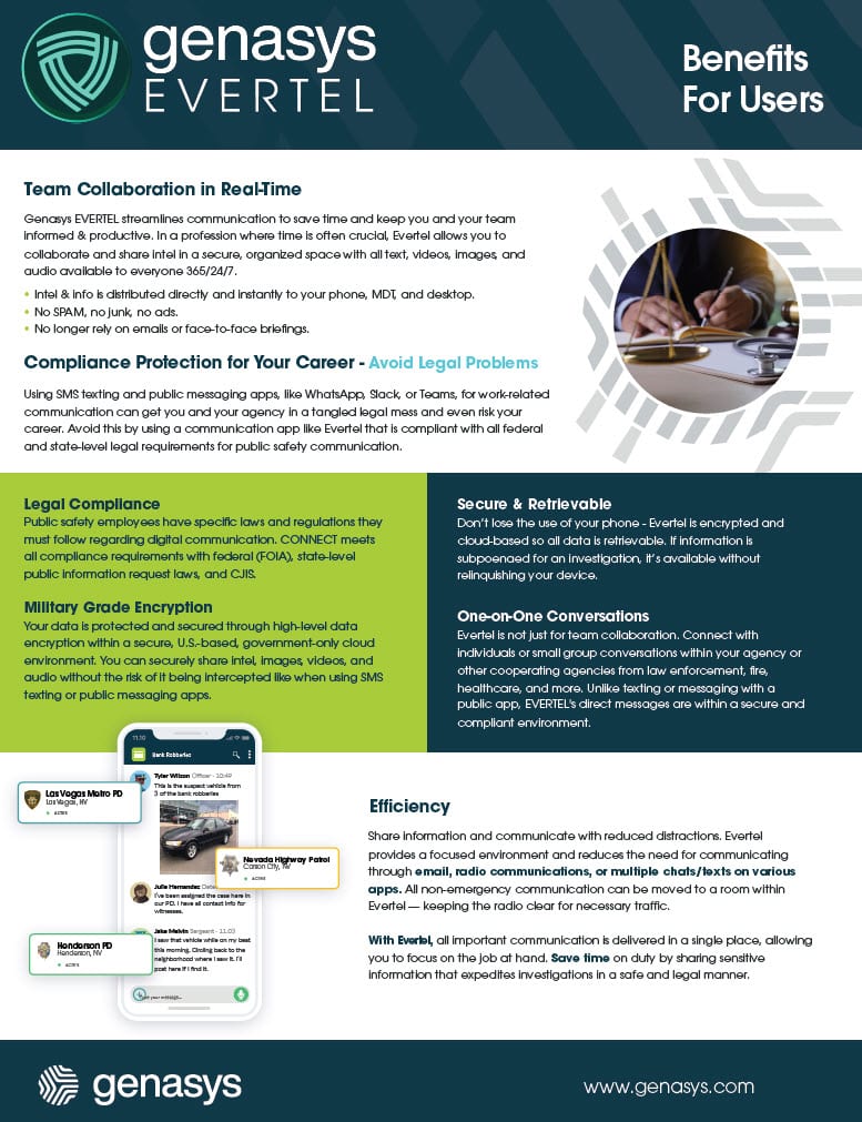 Genasys Evertel - Benefits for Users | Genasys