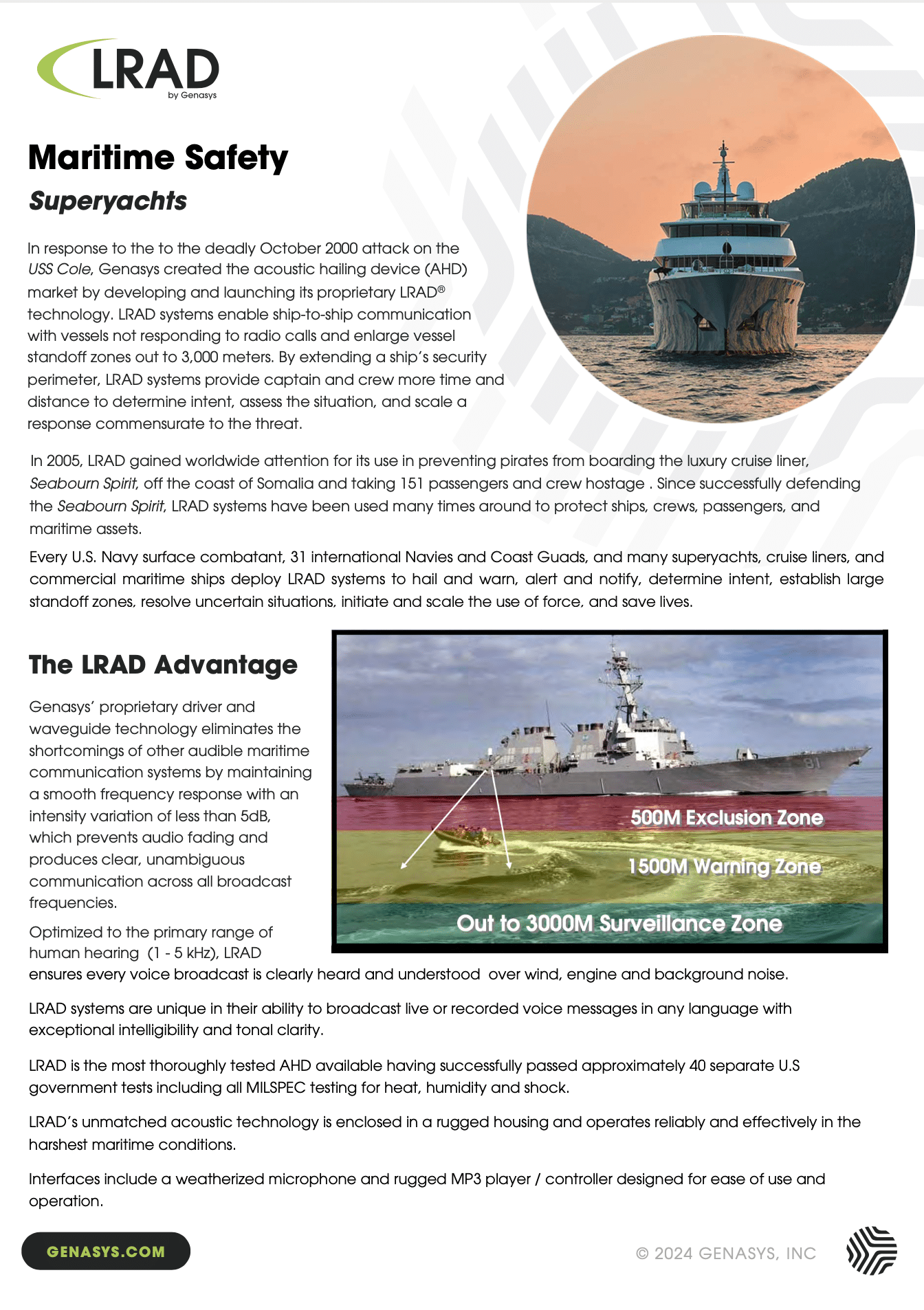 LRAD - Superyacht Applications | Genasys
