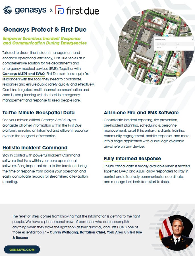 Genasys and First Due Brochure | Genasys